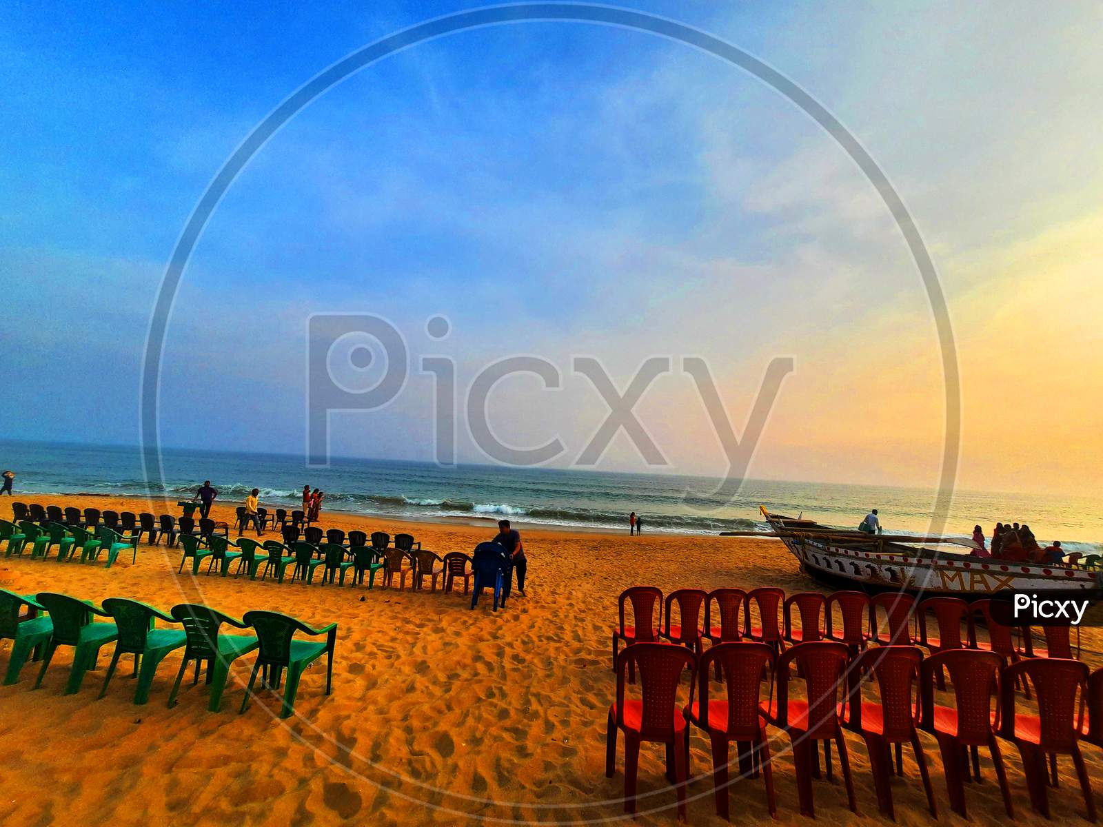 Image of Puri Sea Beach Golden Views , Blue Flag Beach , Odisha, India ...