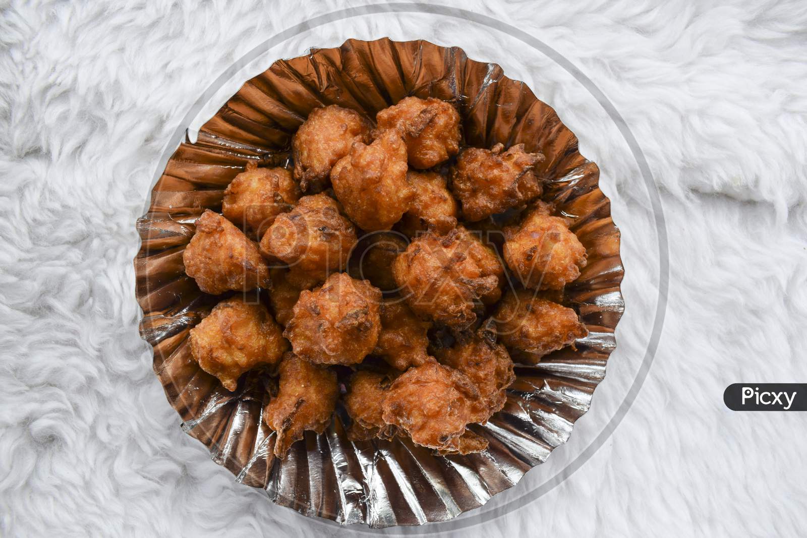 Image of Tasty Rice Bhajiya Or Pakoda Also Known As Rice Ball Fritters ...