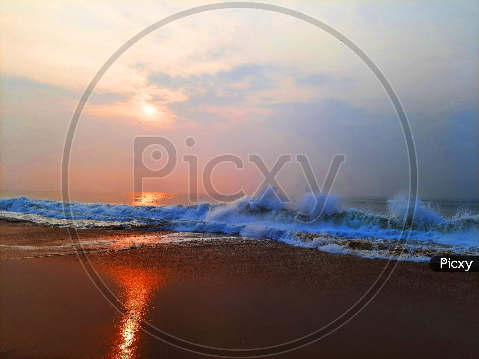 Image of Puri Sea Beach Golden Views , Blue Flag Beach , Odisha, India ...