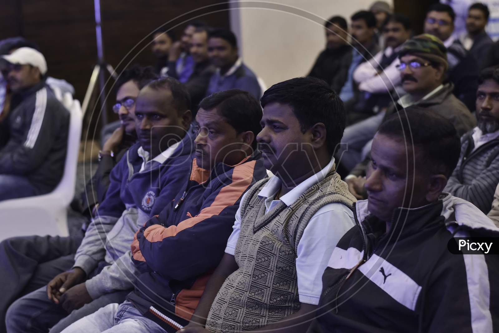 Image of Indian people at business conference seminar meetup.Indian ...
