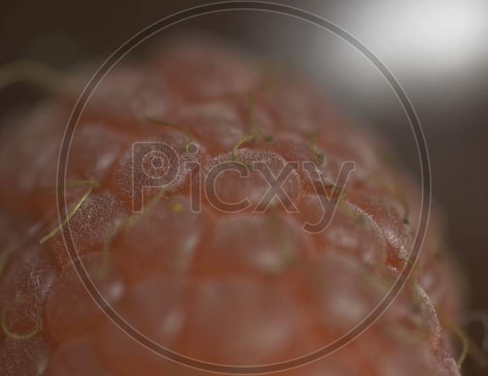 Image of Extreme Closeup of Fresh and Ripe raspberries macro ...