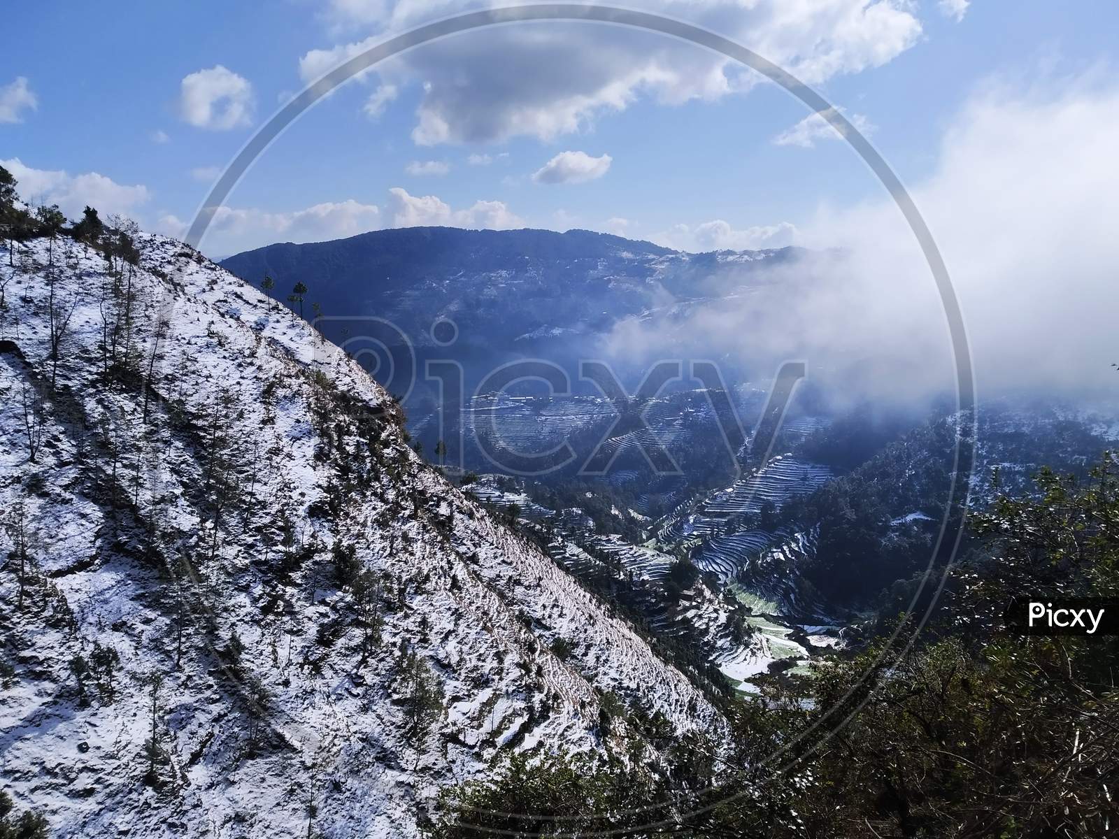 Image of Snowing View of baitadi nepal-VO710179-Picxy