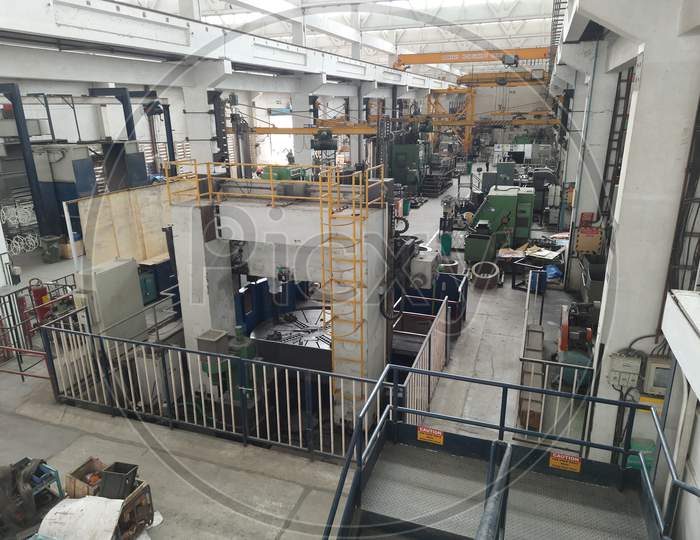 Image of Inside View Of Larsen And Turbo Valves Factory With Big ...