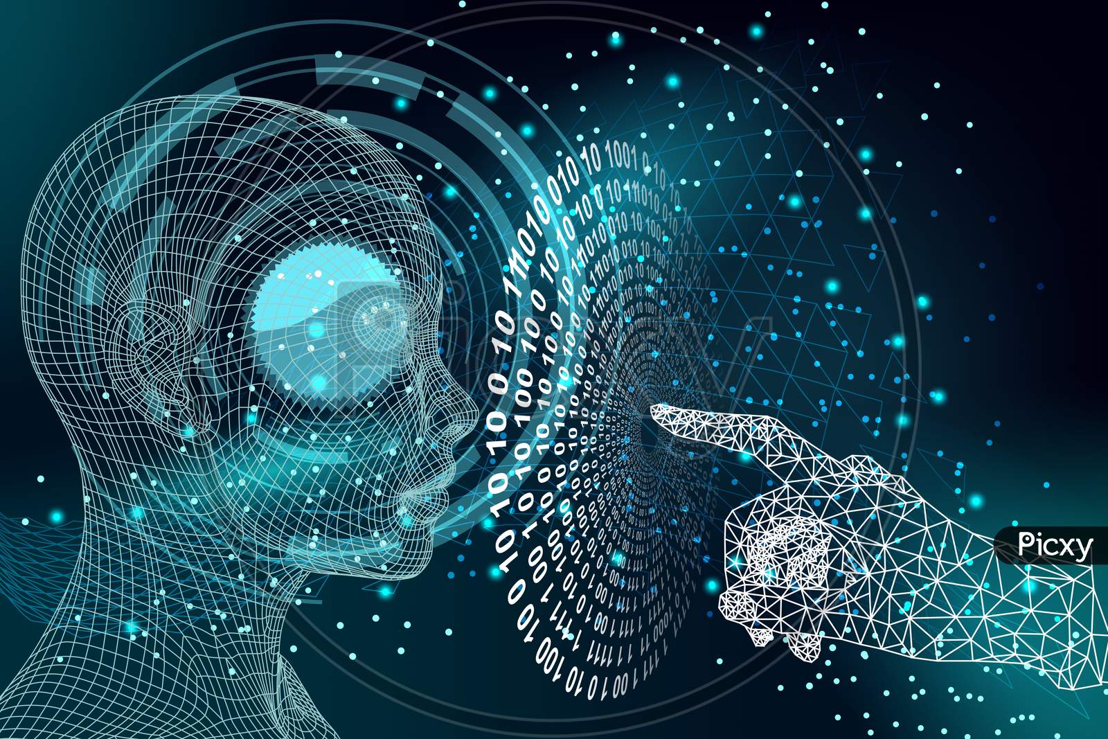 Image of Abstract Technology connection background. Vector illustration ...