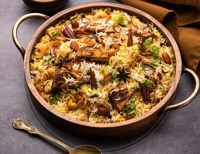 Image of Kathal Biryani Is Made Using Raw Jackfruit Pieces Cooked ...