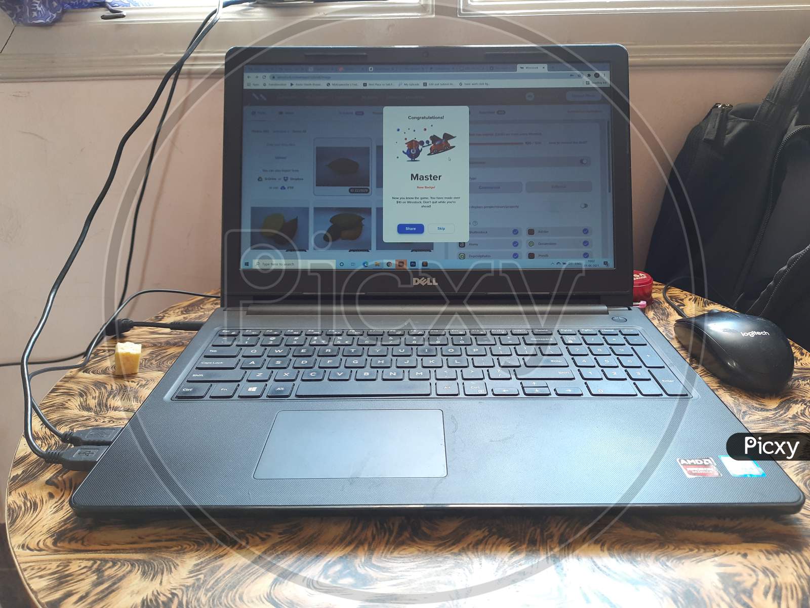 Image of Wirestock Stock Photography Master Badge Congratulation ...