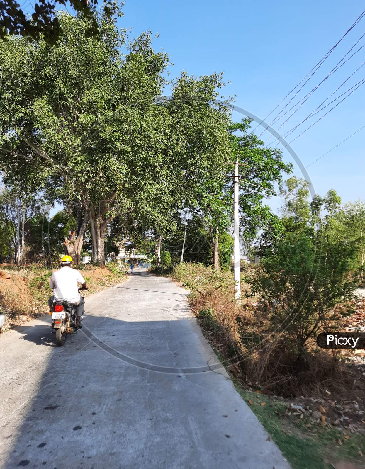 Image of Closeup of beautiful Bangalore Rural Village roads with ...