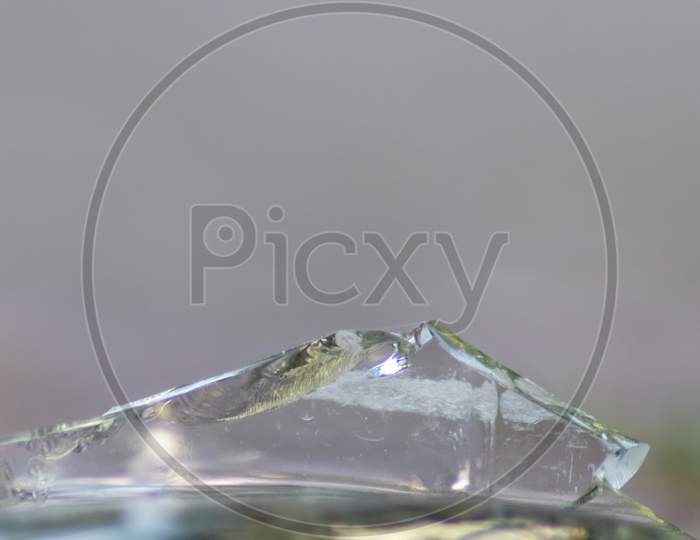 Image of Sharp shards of a broken glass bottle on the ground with sharp ...