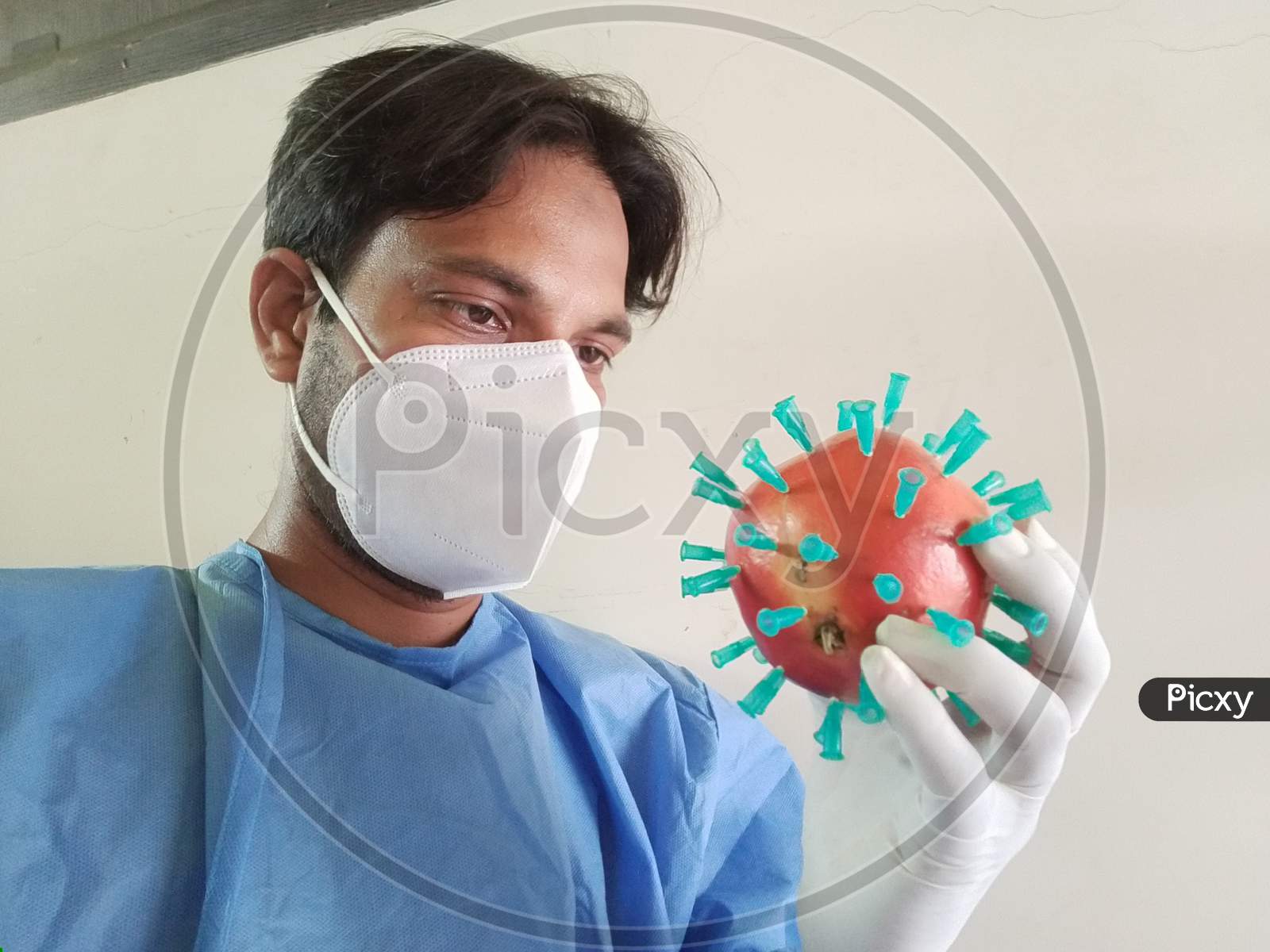 Image of Corona virus symbol-WO055919-Picxy