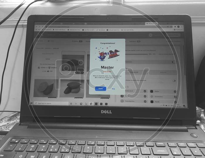 Image of Wirestock Stock Photography Master Badge Congratulation ...