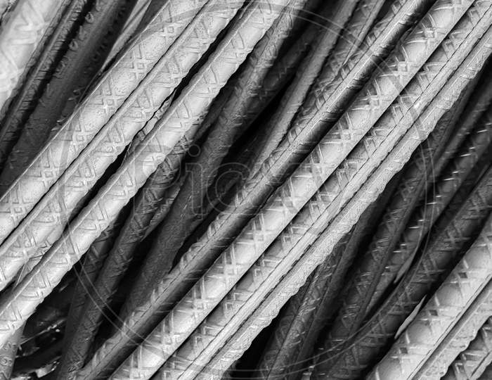 Image of Building Construction Material Mild Steel Tmt Bars In The Size Of 16, 8, 10 And 12Mm ...