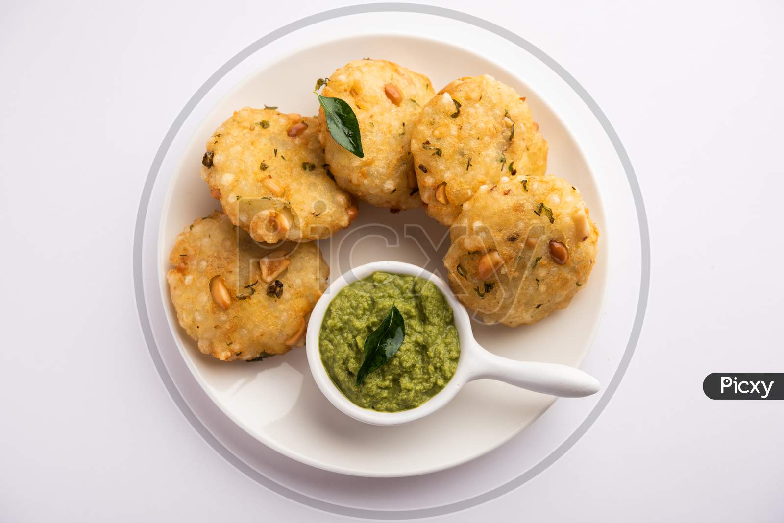 Image of Sabudana Wada Or Vada Also Known As Sago Fritters In India ...
