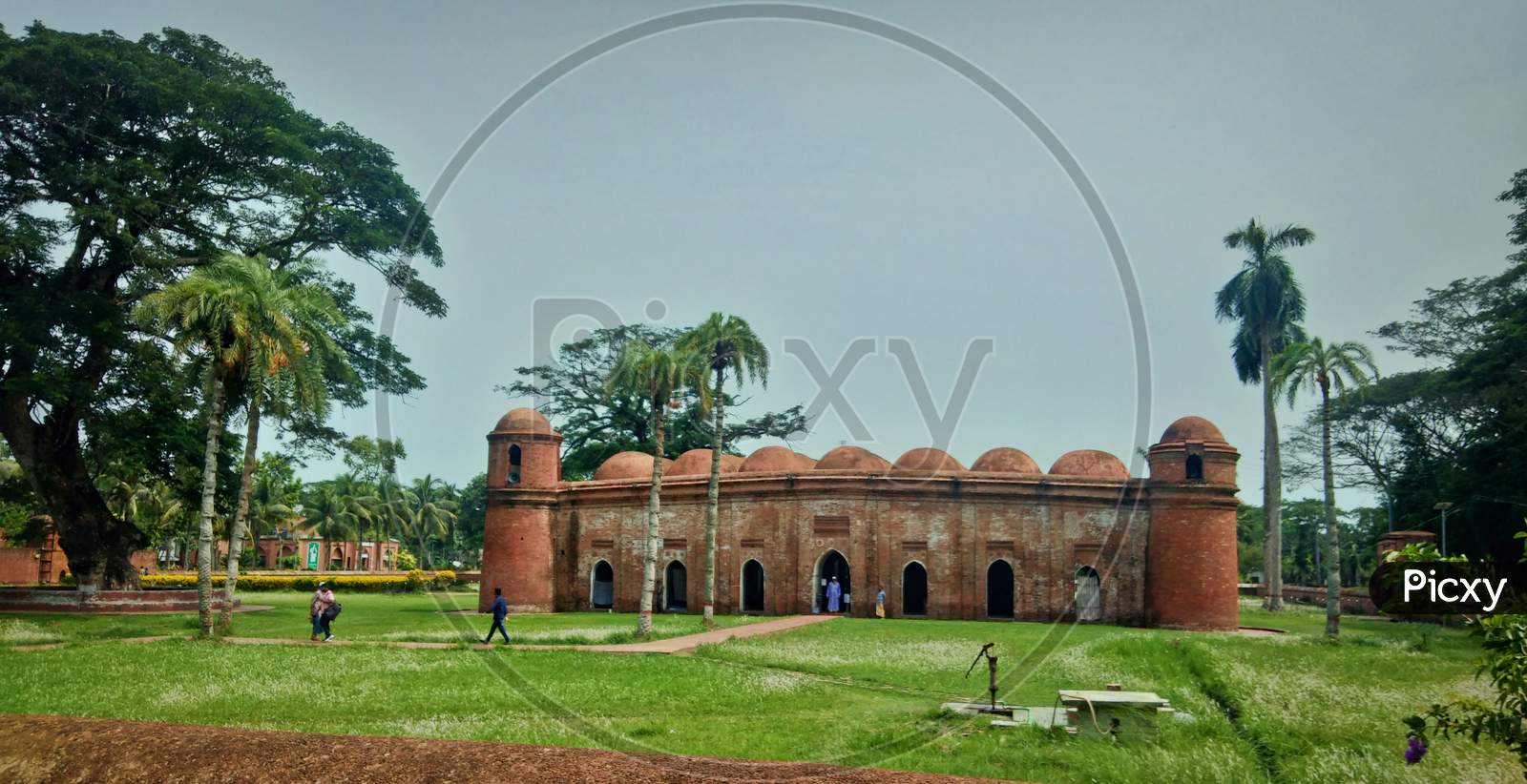 Image of Shat Gombuj Mosque. Tradition of Bangladesh.-RH338851-Picxy