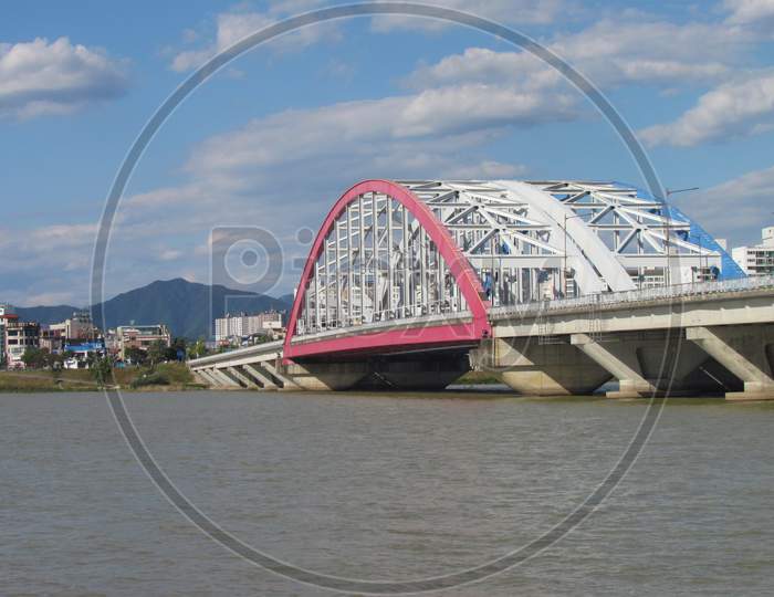Image of Soyanggang (Soyang River) Bridge Near Skywalk In Chuncheon ...