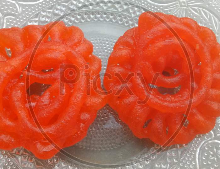 Image of Indian Sweet Food Imarti Also Know as Amriti, Omriti, Jahangir ...