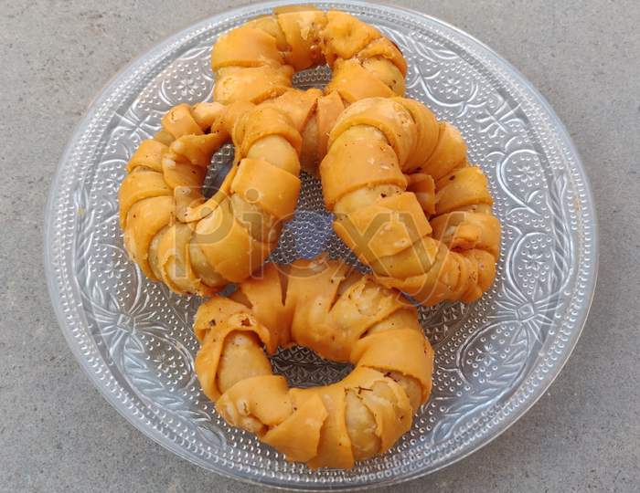 Image of Samosa is a popular fried triangular or circle form paties in ...