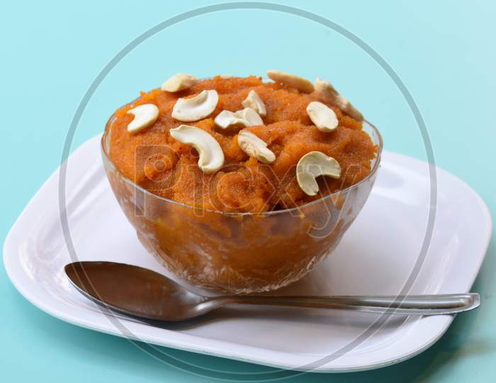 Image of Indian Traditional Sweet,Plain Semolinasuji Halwa Also Known ...