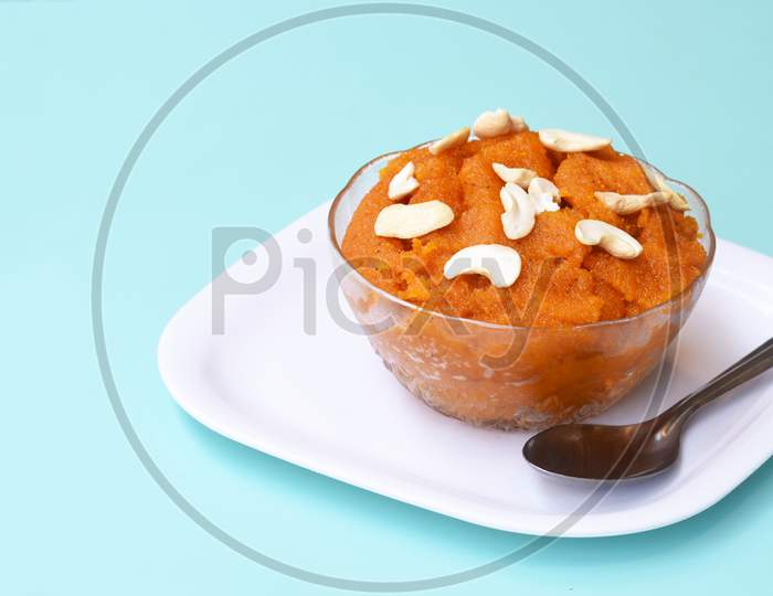 Image of Indian Traditional Sweet,Plain Semolinasuji Halwa Also Known ...