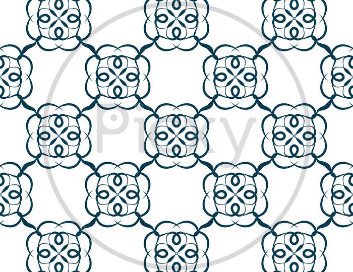 Image of Hand-Drawn Seamless Repeat Pattern, Vector Repeat Pattern For ...