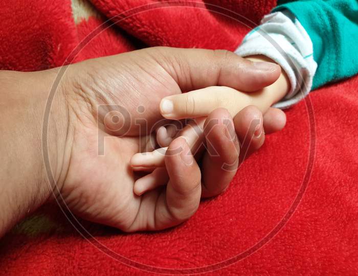 Image of Hands Of Small New Born Child-FJ416356-Picxy