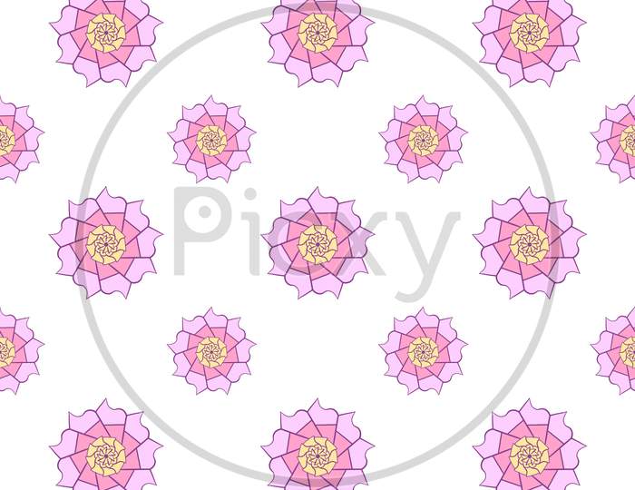 Image of Hand Drawn Multicolor Repeat Pattern On Transparent Background ...