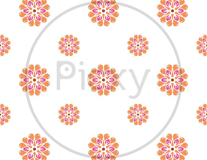 Image of Hand-Drawn Multicolor Repeat Pattern On Transparent Background ...