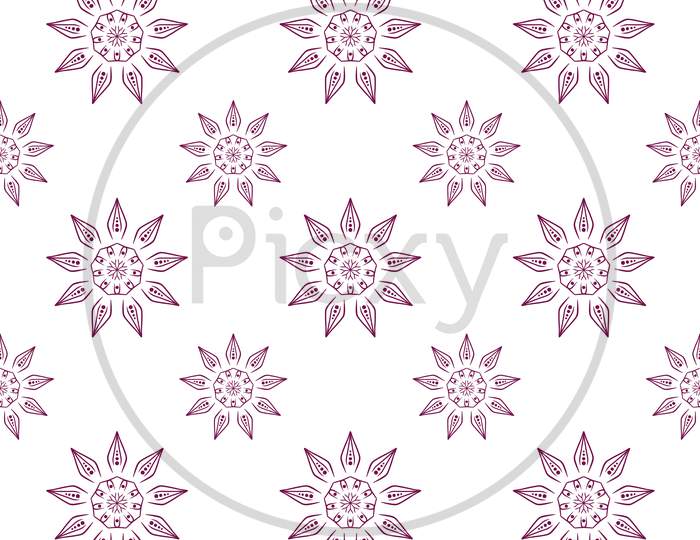 Image of Hand Drawn Multicolor Repeat Pattern On Transparent Background ...