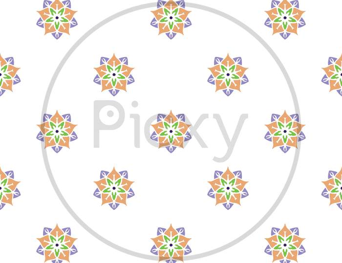 Image of Hand-Drawn Multicolor Repeat Pattern On Transparent Background ...