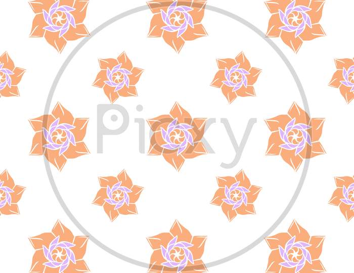 Image of Hand Drawn Multicolor Repeat Pattern On Transparent Background ...