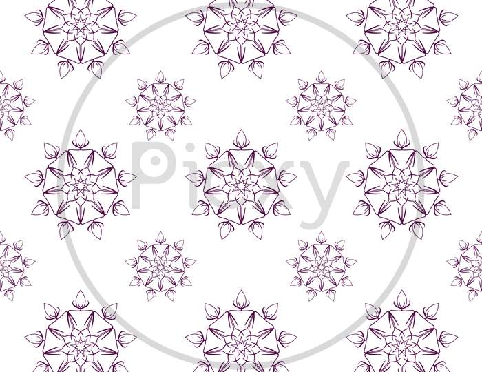 Image of Hand Drawn Multicolor Repeat Pattern On Transparent Background ...