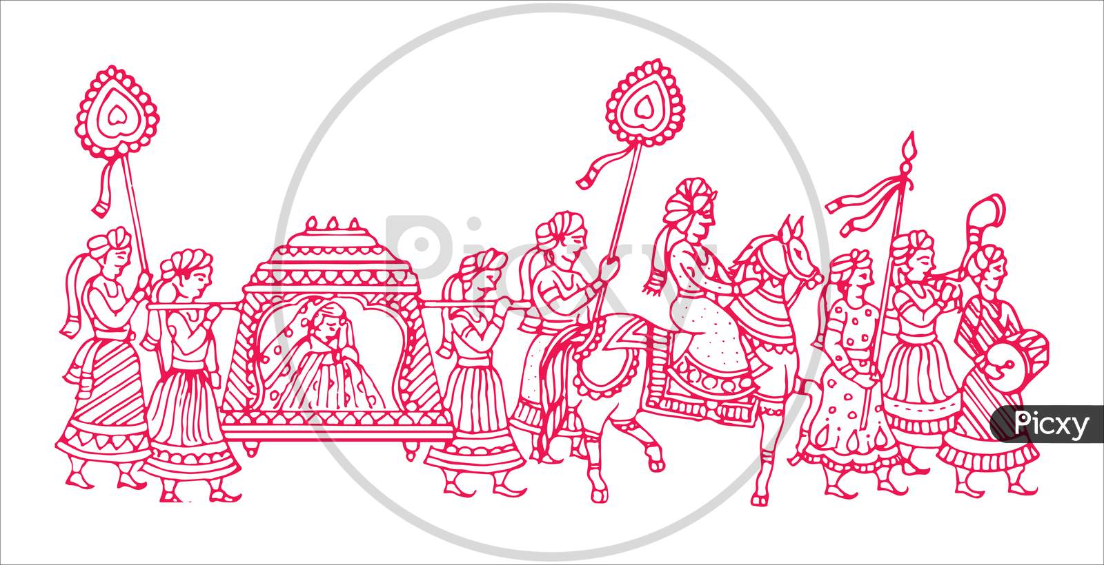 Imágenes De Indian Wedding Doli Clipart