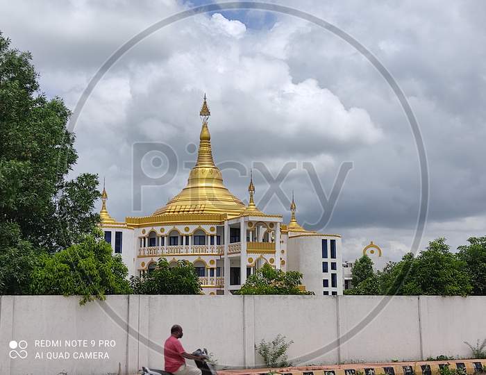 Image of Sant Guru Ghasidas Baba Pagoda Meditation center Bhoyar ...