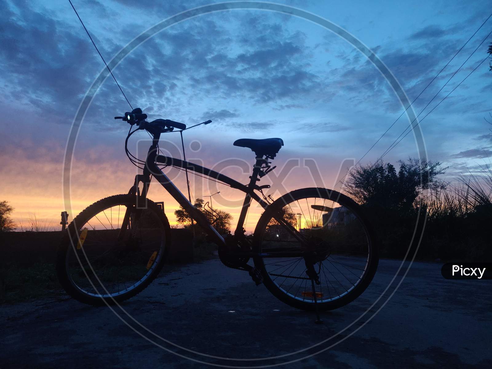 Image of Cycle on beautiful road -2-RY195093-Picxy