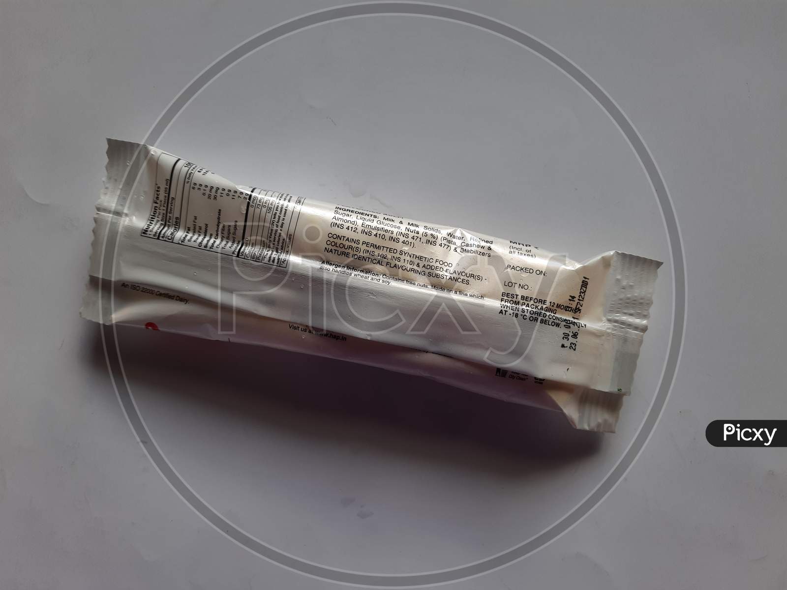 Image of Closeup of Raspberry Ripple, Chocolate, and Kulfi flavor Arun ...