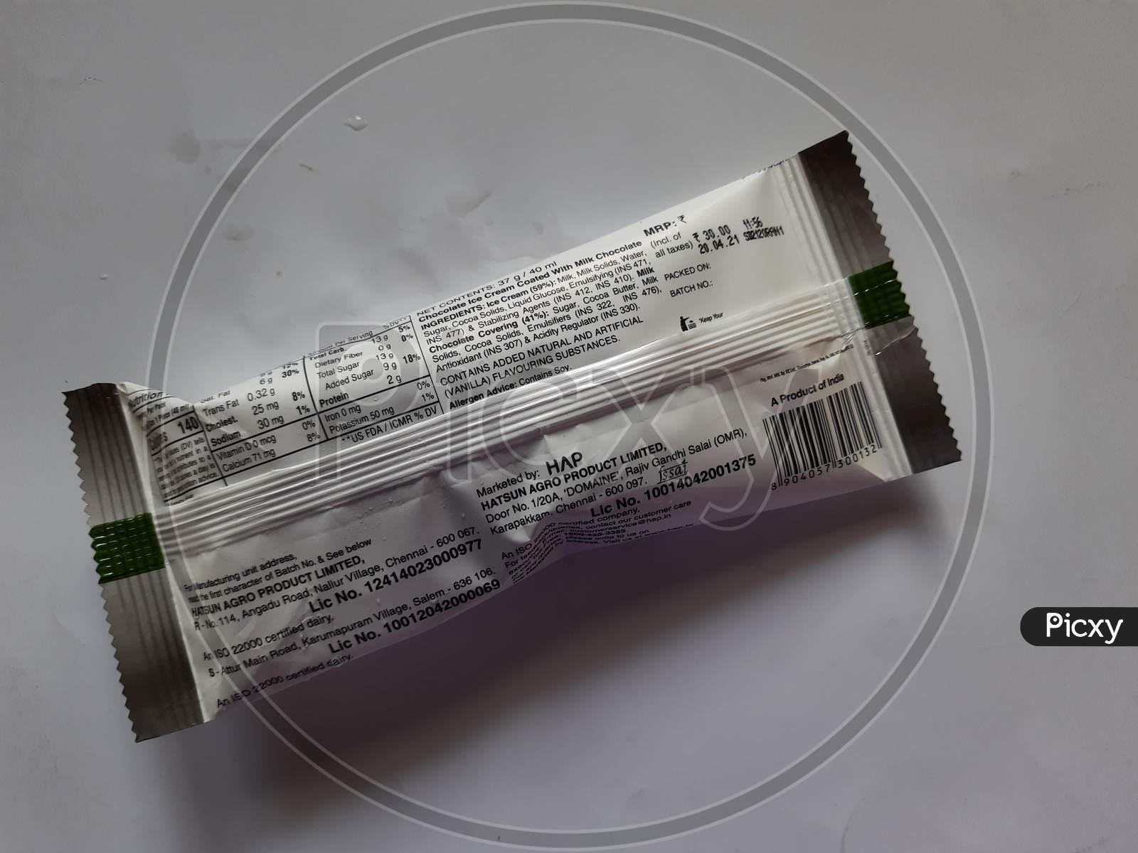 Image of Closeup of Raspberry Ripple, Chocolate, and Kulfi flavor Arun ...