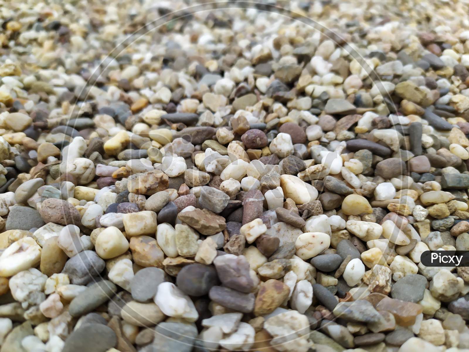 Image of Little raw rocks and gravel minerals as natural stones ...