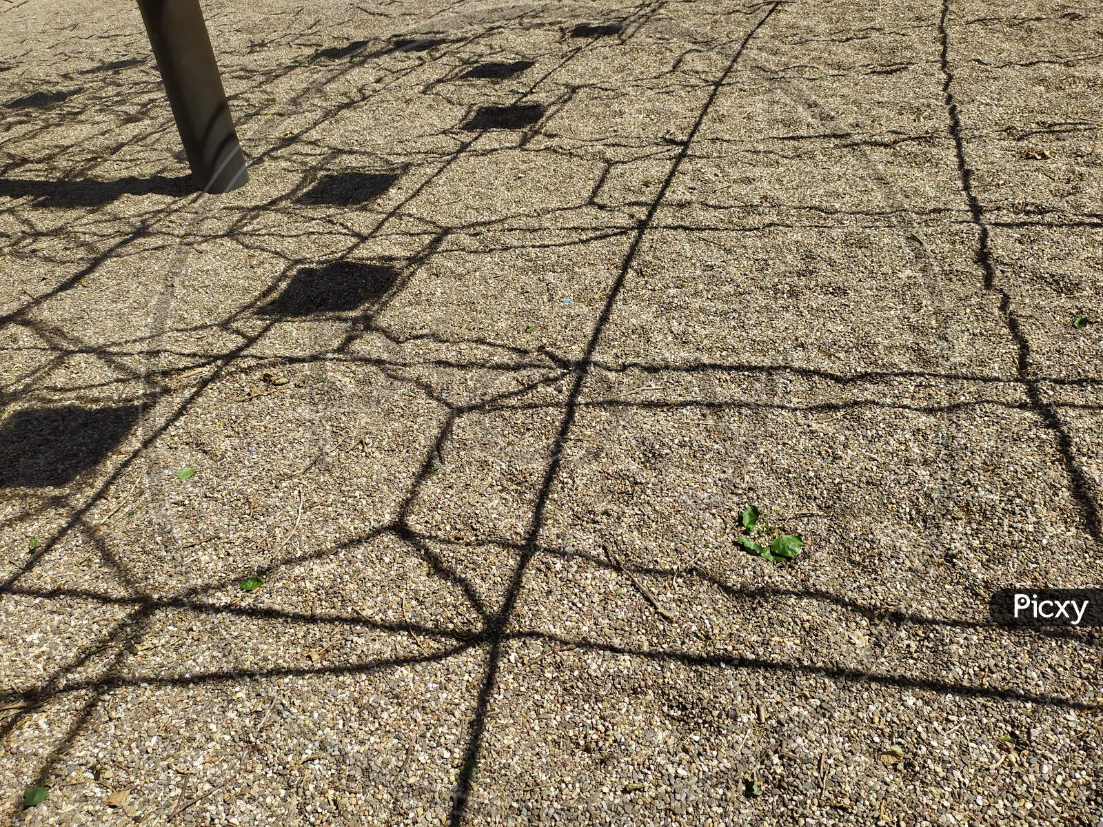 Image of High rope climbing frame on a playground in summer to ...