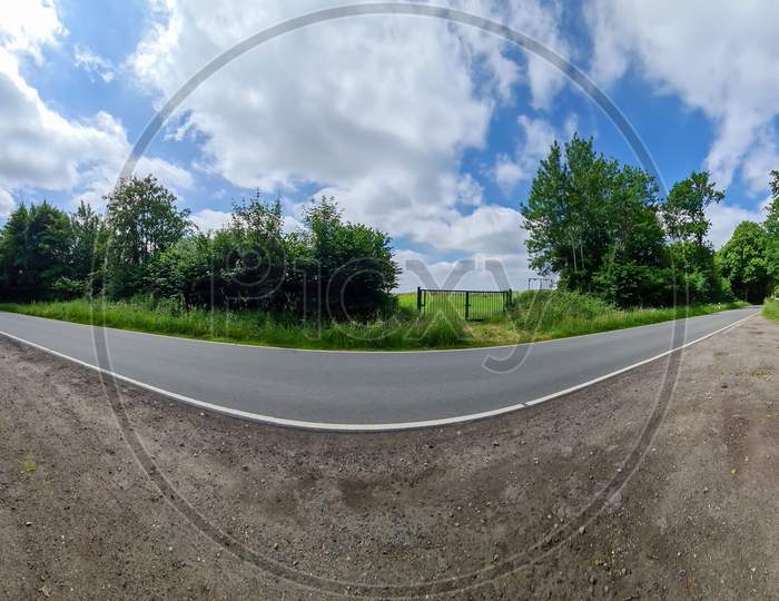 Image of Beautiful High Resolution Panorama Of A Northern European ...