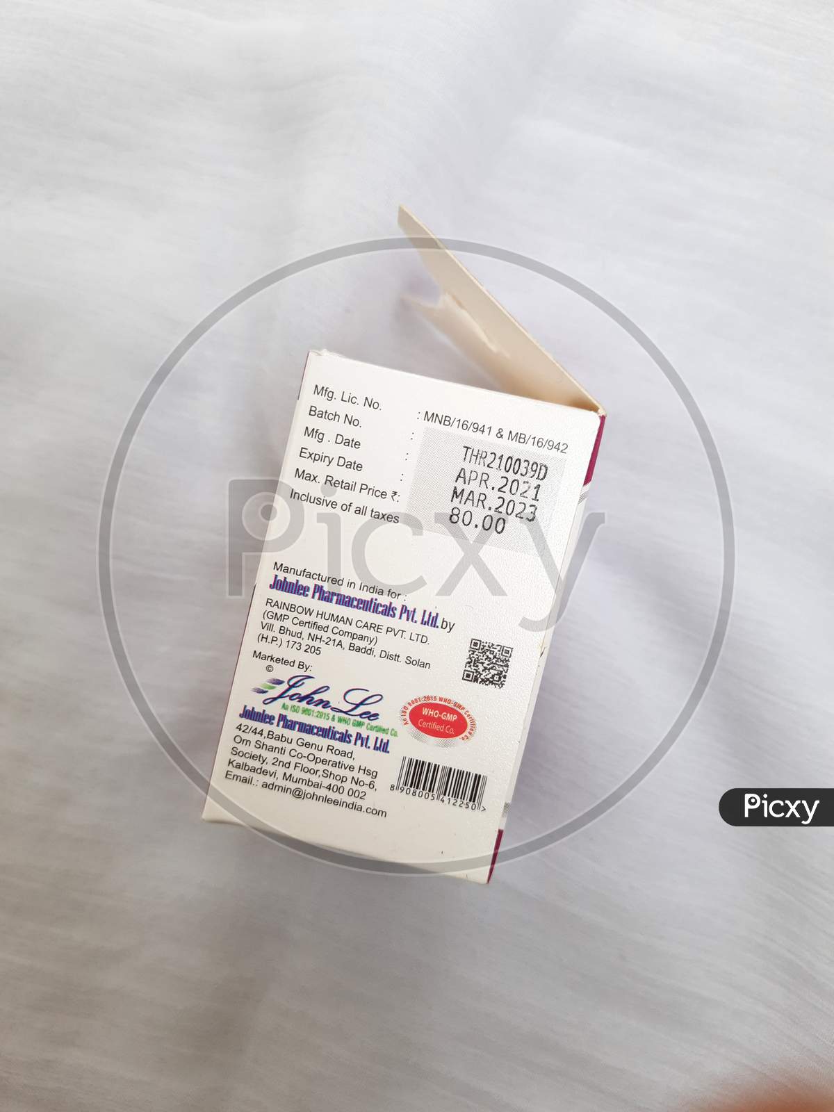 Image of Closeup of L-THYROID-25 or Thyroxoin Sodium 25 mcg Johnlee ...