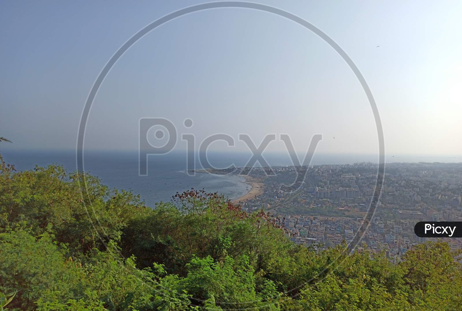 Image of kailashgiri vizag, view from kailashgiri vizag beach ...