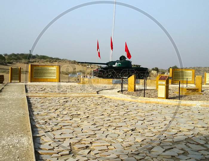 Image of A picture of the campus of Longewala War Museum, near ...