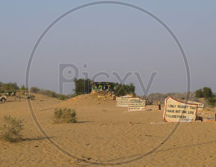 Image of A picture of the campus of Longewala War Museum, near ...