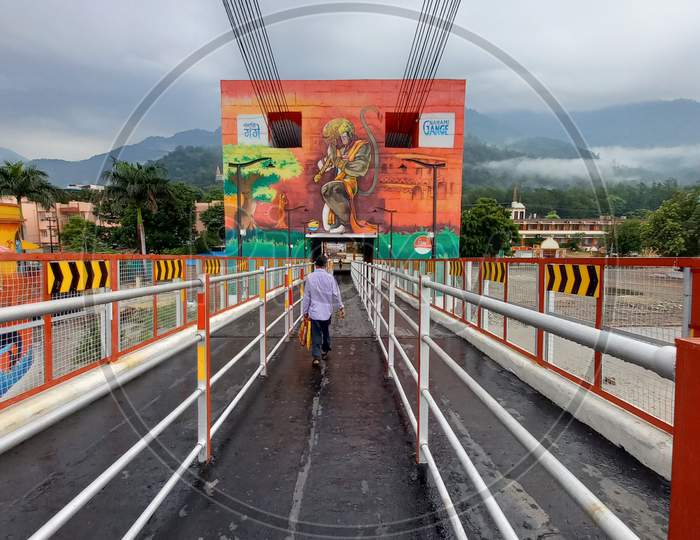 Image of janki setu bridge , rishikesh.-EO436138-Picxy