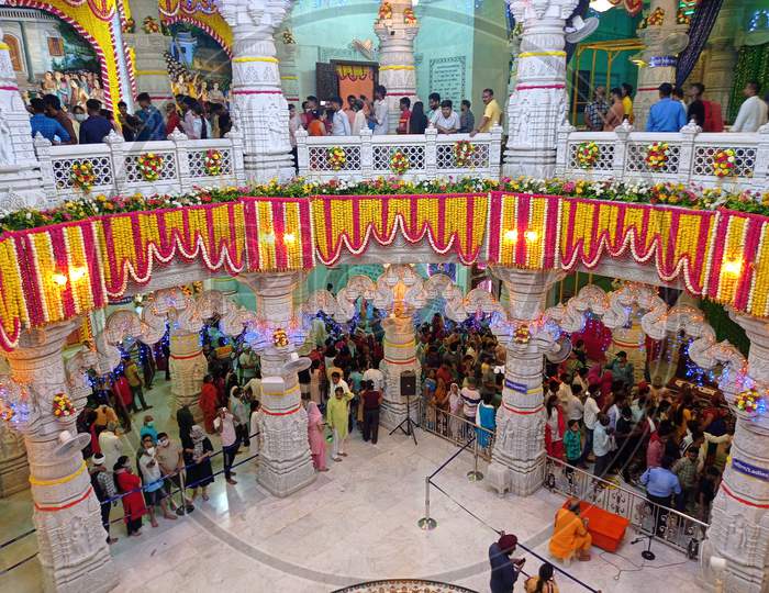 Image of Prem mandir inside view Vrindawan-HO691132-Picxy