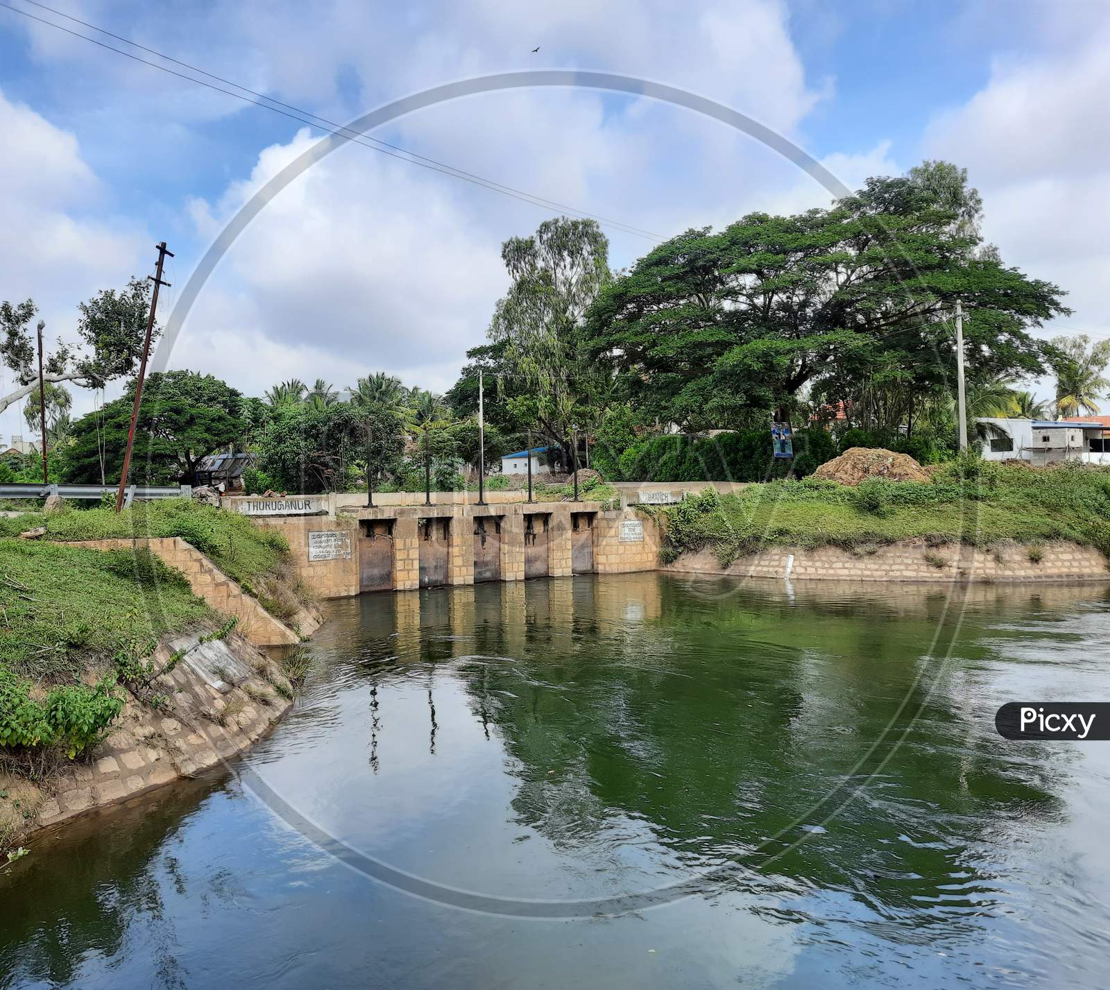 Image of Beautiful View Of Kaveri River Distributing To Different ...