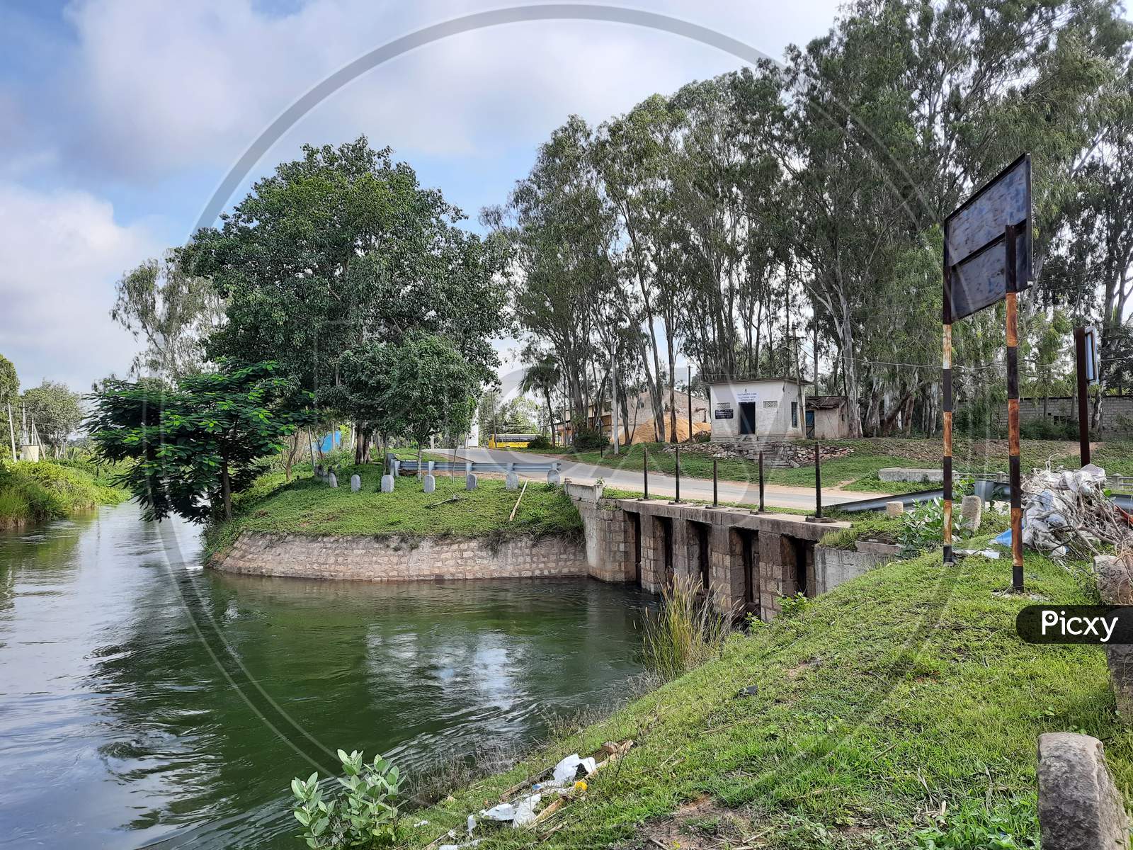 Image of Beautiful View Of Kaveri River Distributing To Different ...