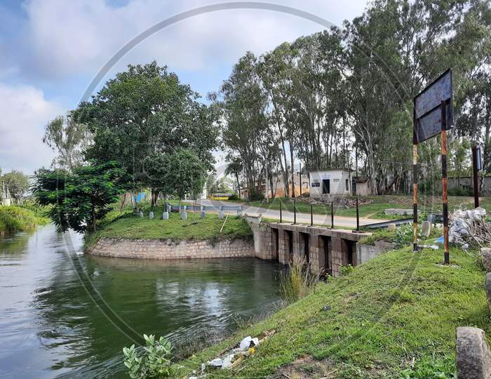 Image of Beautiful View Of Kaveri River Distributing To Different ...