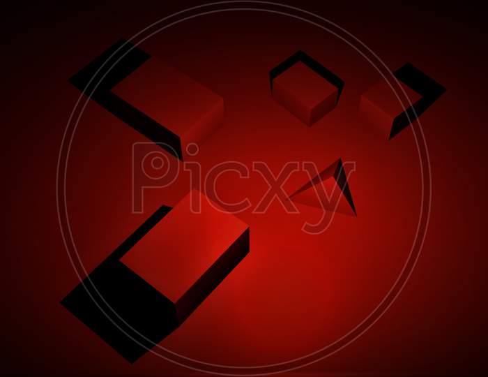 Image of It's a red photo & 5 Angle shapes-ZW392122-Picxy