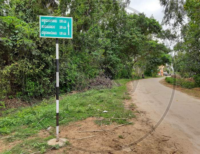 Image of Closeup Of Indian Rural Village Roads And Rural Development ...