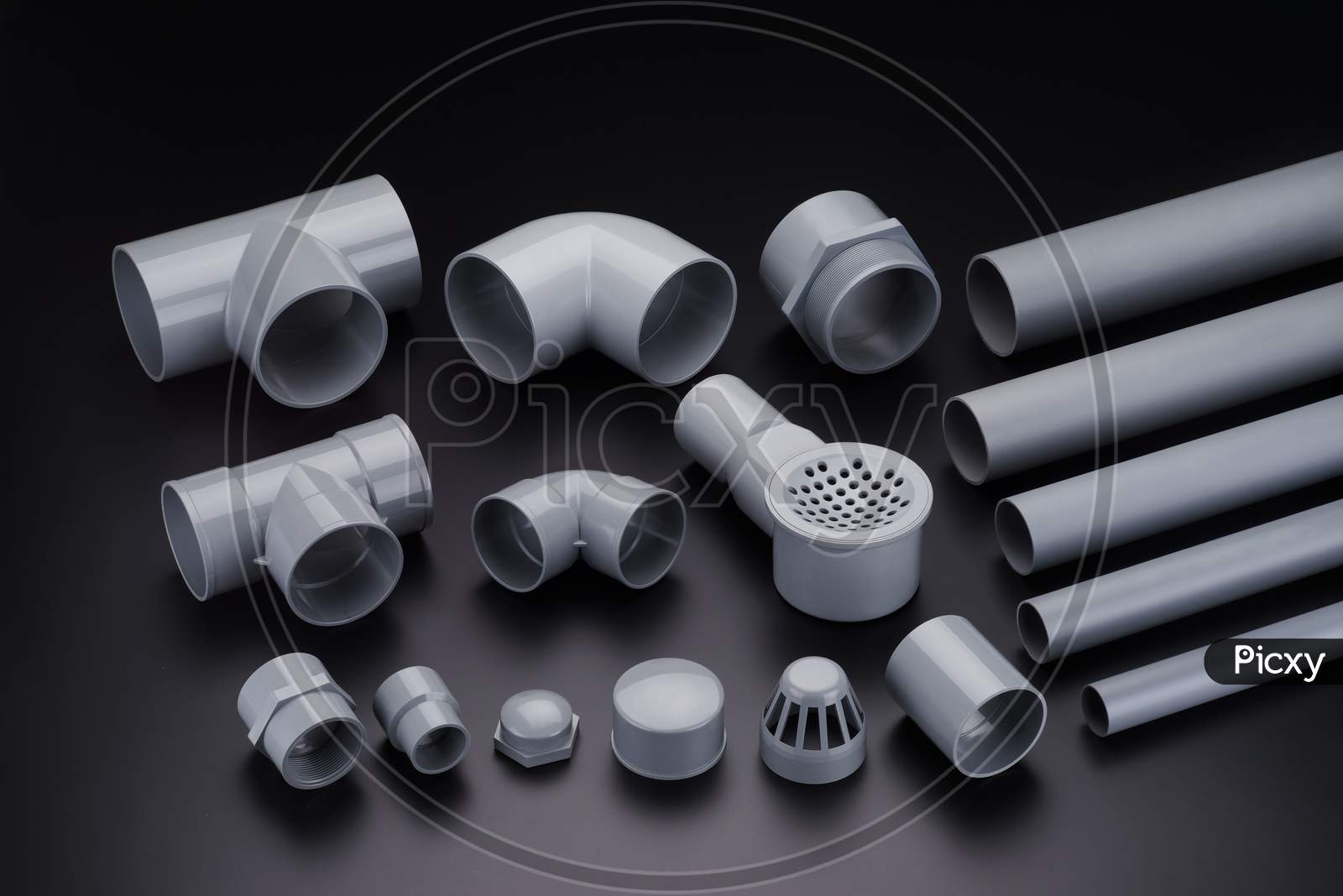 Image of UPVC CPVC Fittings for polypropylene pipes. Elements for ...